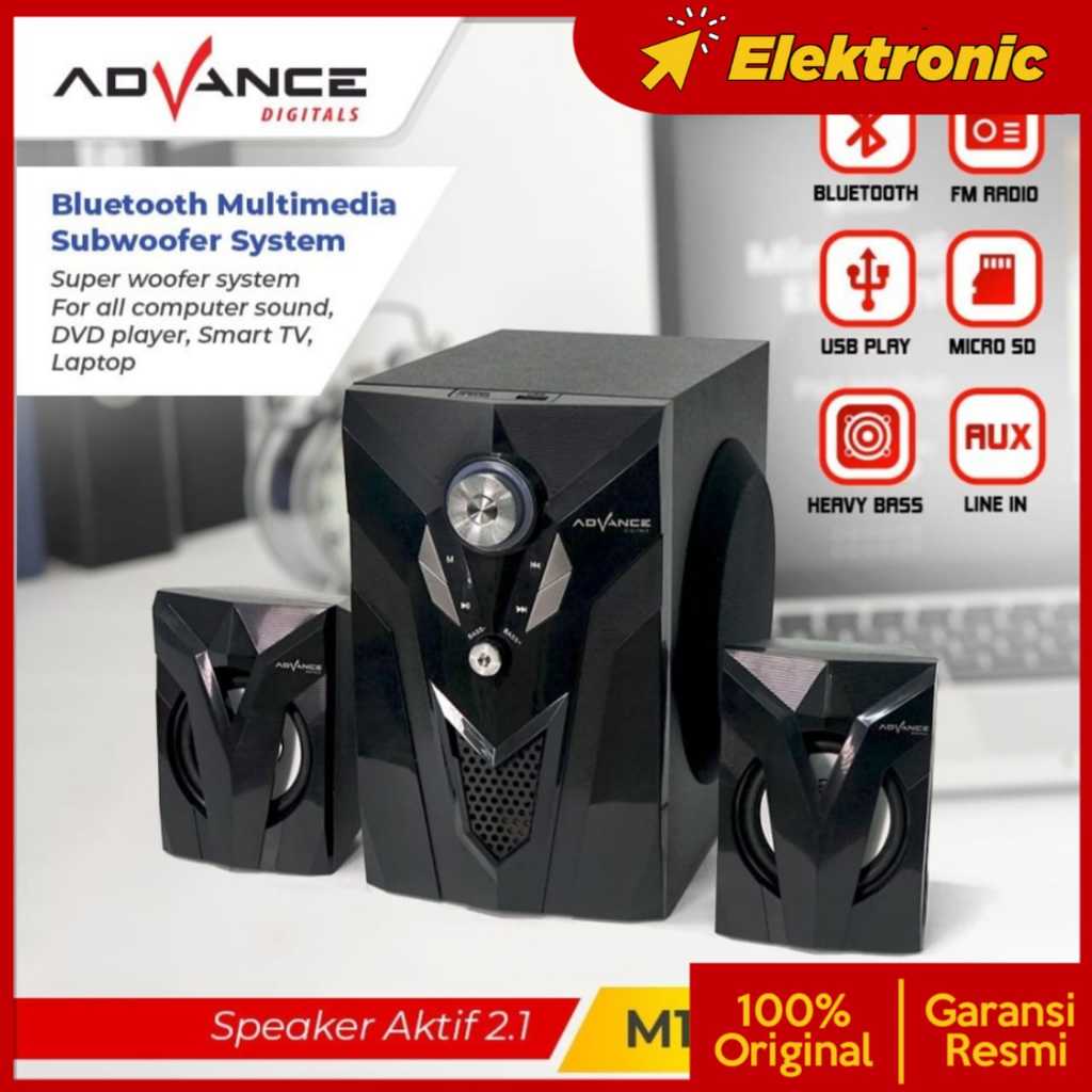 Jual Speaker Advance Aktif Bluetooth M10 BT/Extra Bass Subwoofer | Shopee Indonesia