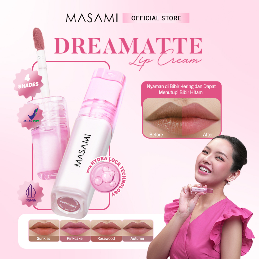 Jual Masami Dreamatte Lip Cream / Lip Matte Anti Bibir Kering / Lip ...