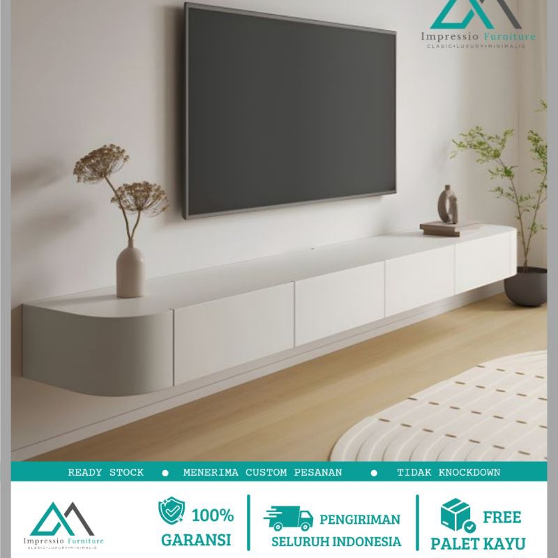 Jual Meja TV gantung minimalis Rak TV gantung minimalis Lemari TV ...