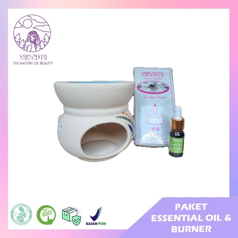 Jual Paket aromatherapy burner+oil+lilin | Shopee Indonesia