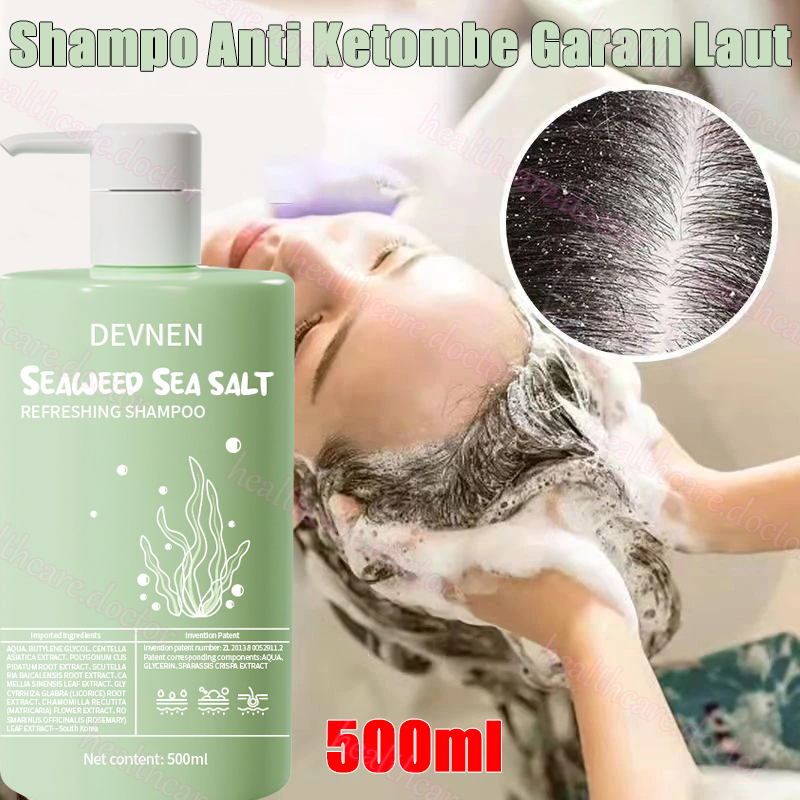 Jual shampo anti ketombe Garam Laut Shampoo 500ml Anti Rambut Rontok Dan Mengontrol Minyak ...