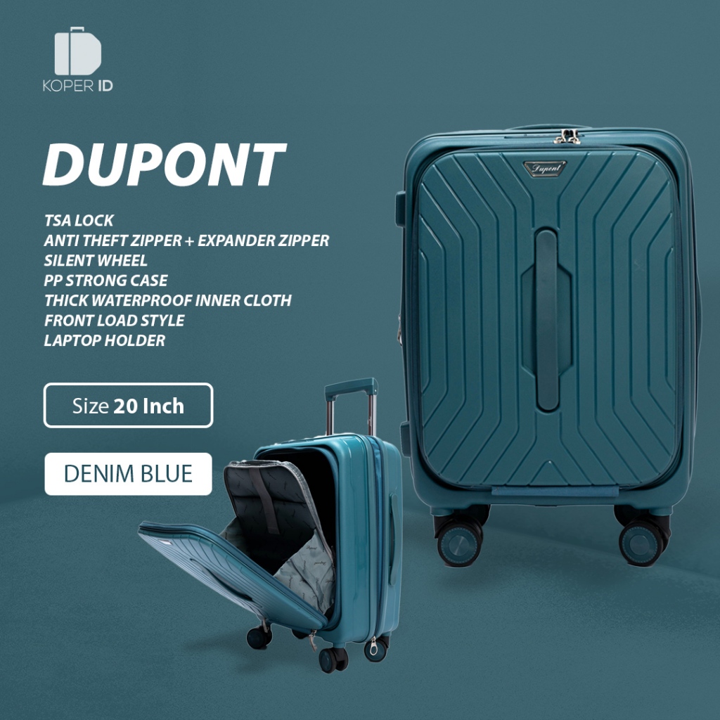 Jual Dupont Koper Hardcase PP Front Load TSA Expander Kabin Size 20 ...