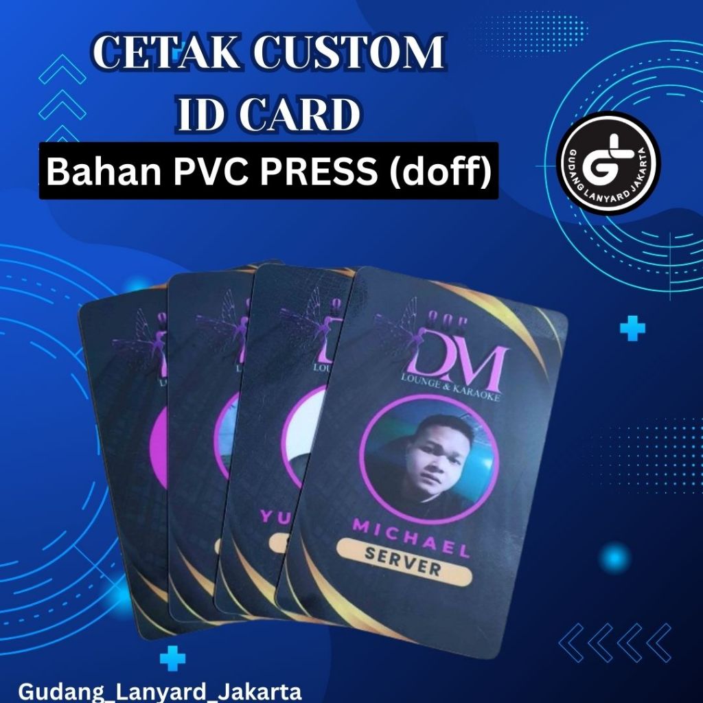 Jual Cetak Id card DOFF Bahan Pvc PRESS OVEN, kartu member, pelajar, mahasiswa, id perushaan ...