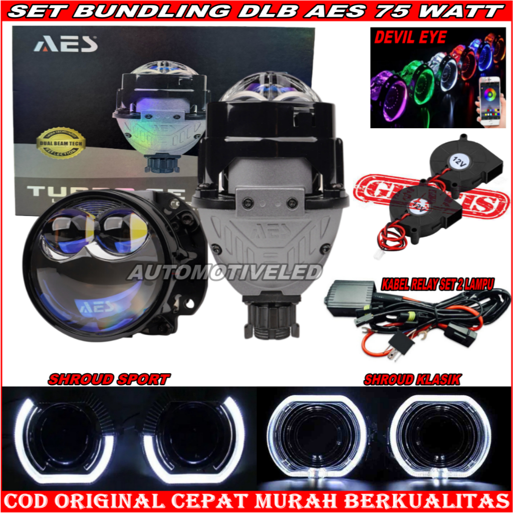 Jual COMBO PAKET HEMAT BILED TURBO DLB 75 WATT PAKET SET MOBIL SEPASANG ...