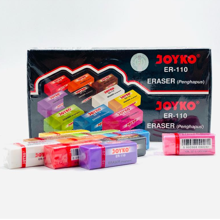 Jual PENGHAPUS JOYKO B40 WARNA / Stip Eraser Joyko Kecil B40 Fancy Warna Warni ER-110 ER 110 ...