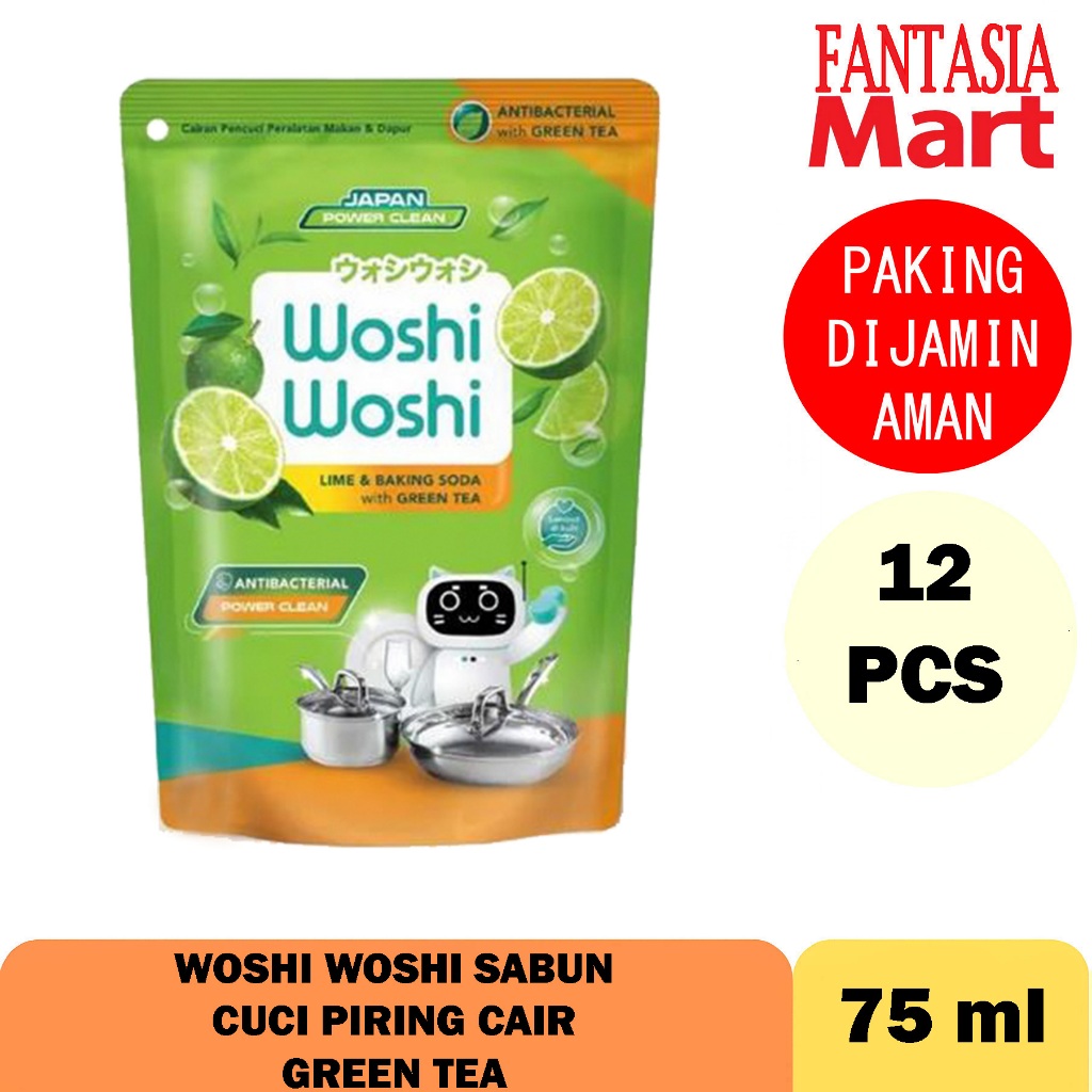 Jual WOSHI WOSHI 75ML SABUN CUCI PIRING PACK ISI 12 PCS FUNCORNER ...