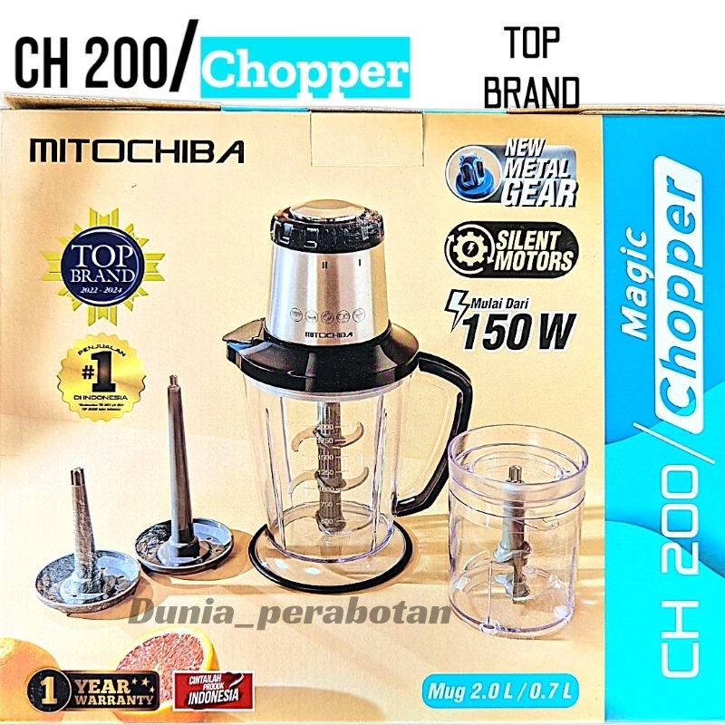 Jual TOP BRAND | CH 200 CHOPPER | Chopper mitochiba original | Chopper ...