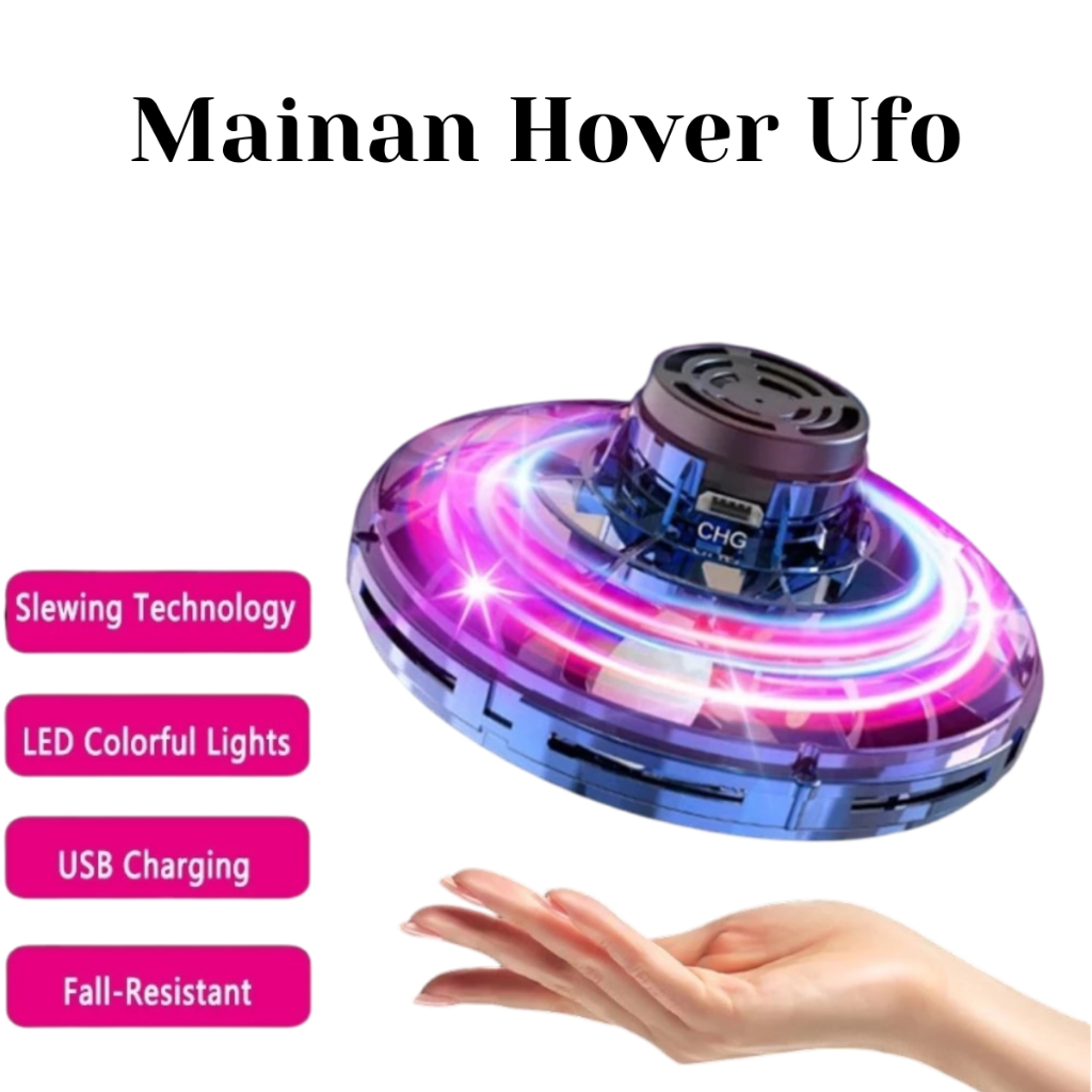 Jual Mainan Hover Ufo Flynova Pro Flying Ball Spinner Magic Drone Mini UFO Drone Fidget Toys ...