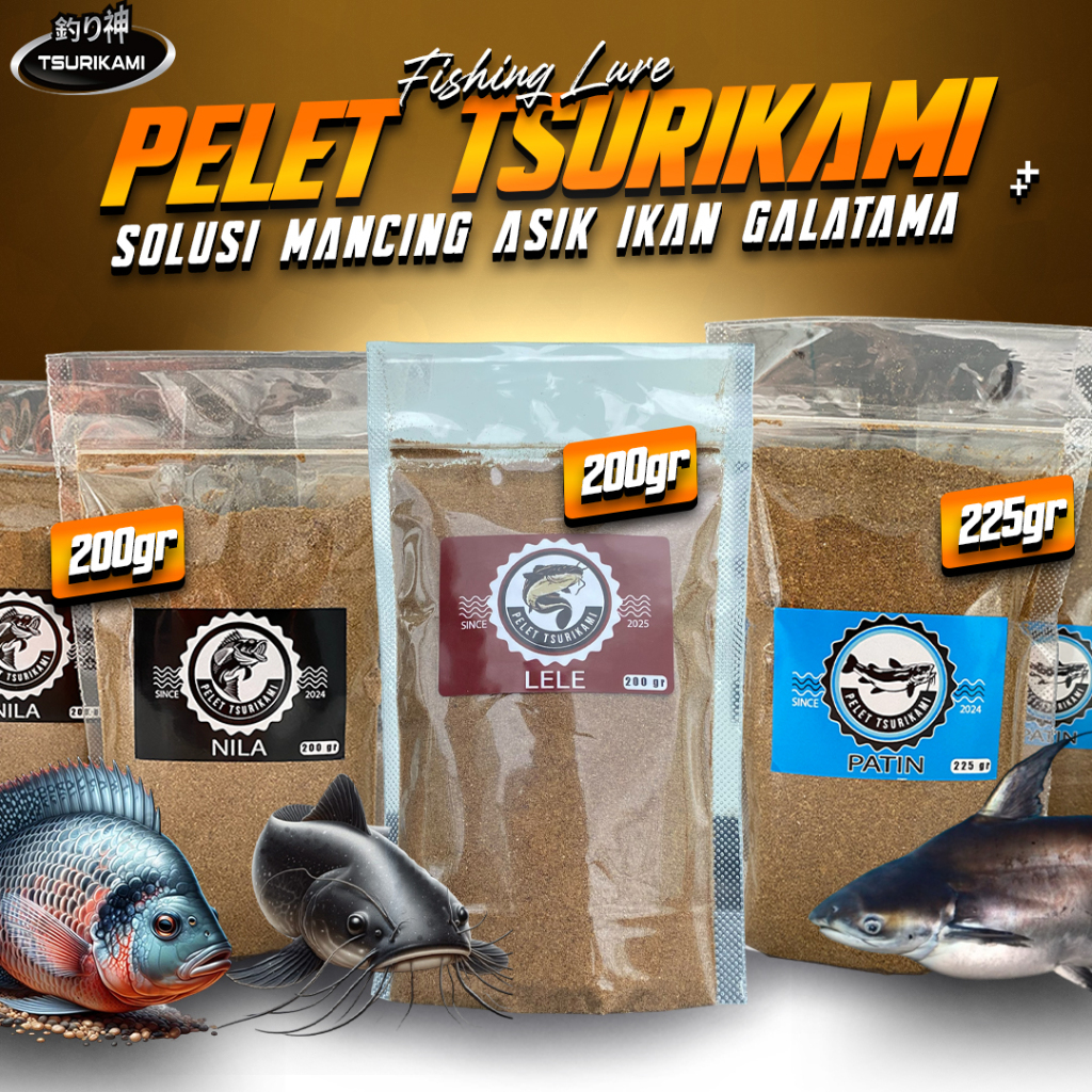 Jual Pelet Tsurikami Special Nila Patin dan Lele gram Aroma Harum dan ...