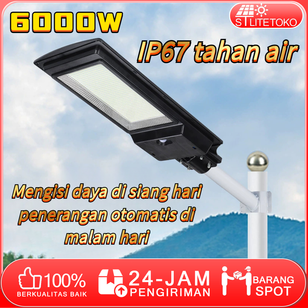Jual Model terbaru 6000W lampu surya otomatis IP67 tahan air lampu ...