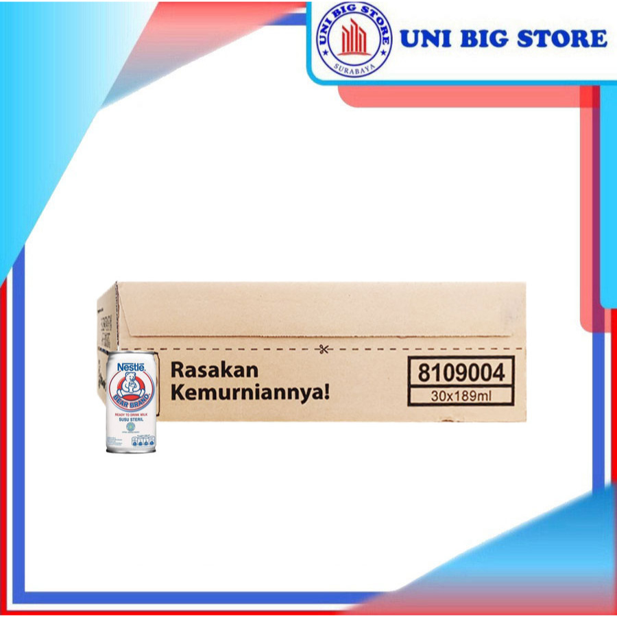 Jual NESTLE Susu Bear Brand Sterilized Milk 189 ml - DUS KARTON ...