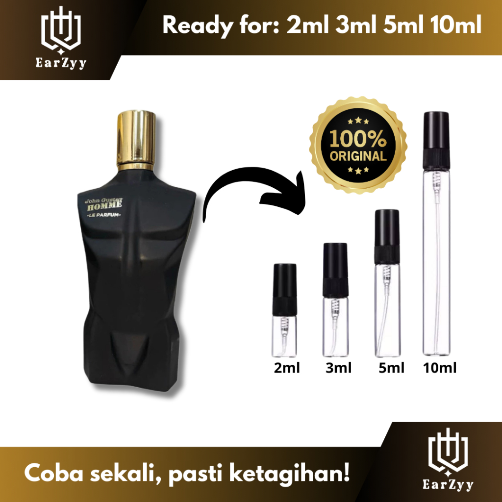 Jual Parfum Decant Fragrance World John Gustav Homme Le Parfum ...