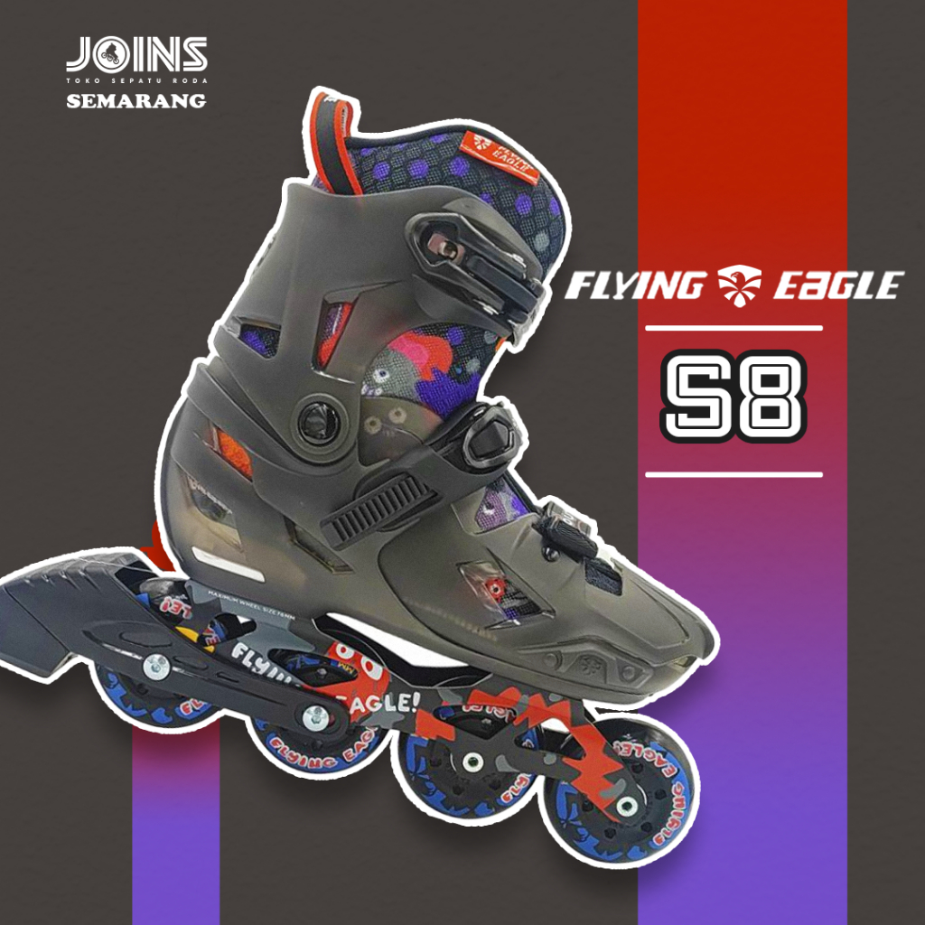 Jual Sepatu Roda Anak Inline Skate Pemula Flying Eagle S8 | Shopee ...