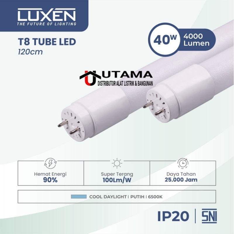 Jual Lampu TL LED Tube Light T8 Double End 40 watt | Shopee Indonesia