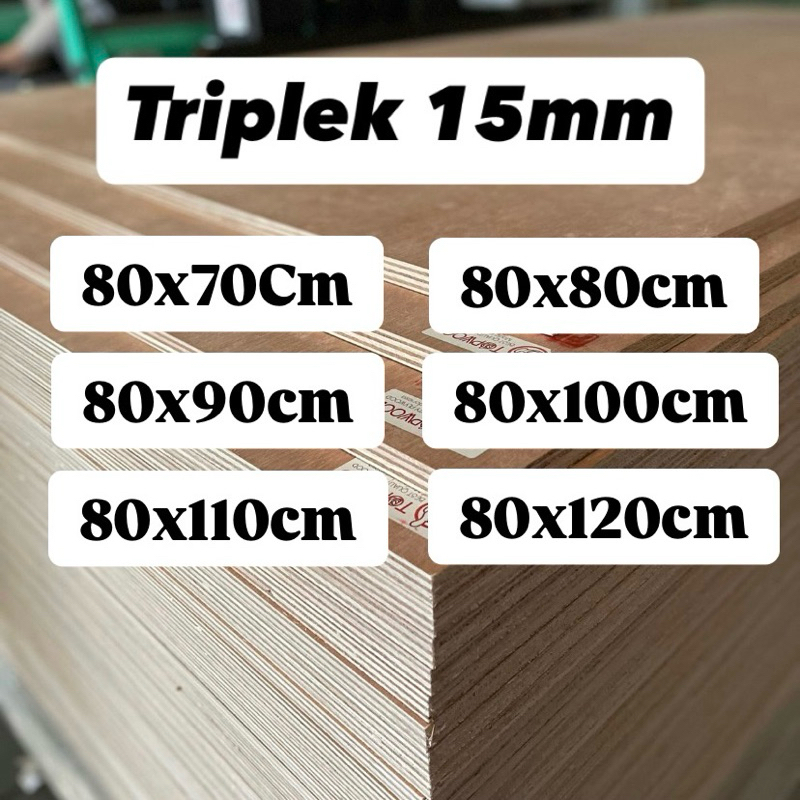 Jual Triplek Premium 15mm 80cm Halus Meranti Plywood Multiplek | Shopee ...