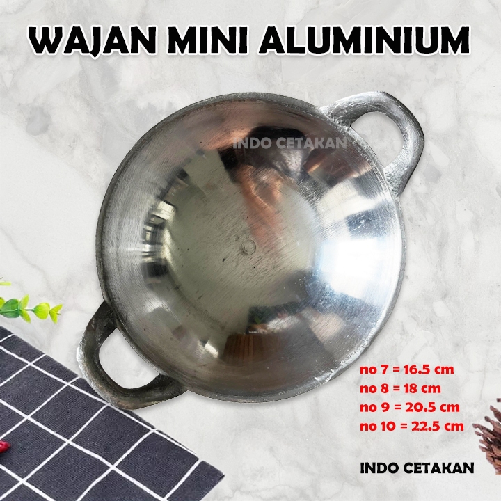 Jual Wajan Mini Aluminium Ukuran 7 8 9 10 Wajan Penggorengan Serabi ...
