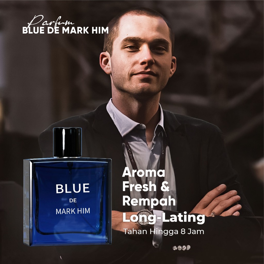 Jual Blue De Mark Him Parfum EDP 100ml 100ml Parfum for Pria Tahan Lama ...