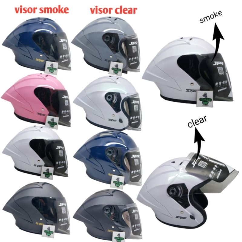 Jual HELM halfface JPR ZR16 SOLID helm Sepeda Motor | Shopee Indonesia