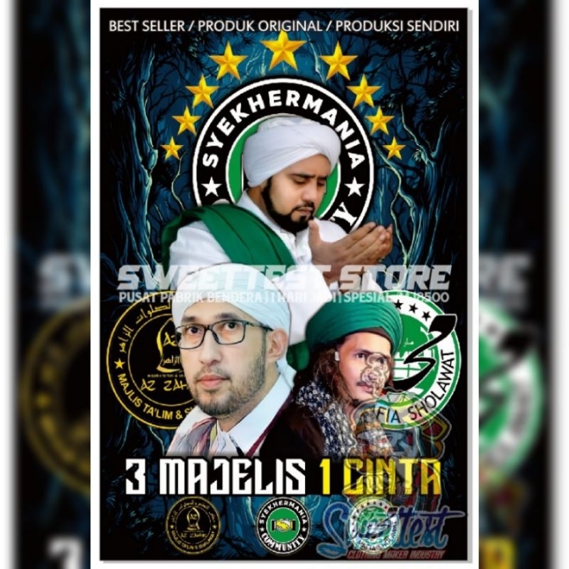 Jual BEST SELLER + 1 HARI JADI + FREE STICKER, BENDERA PRINTING CUSTOM ...