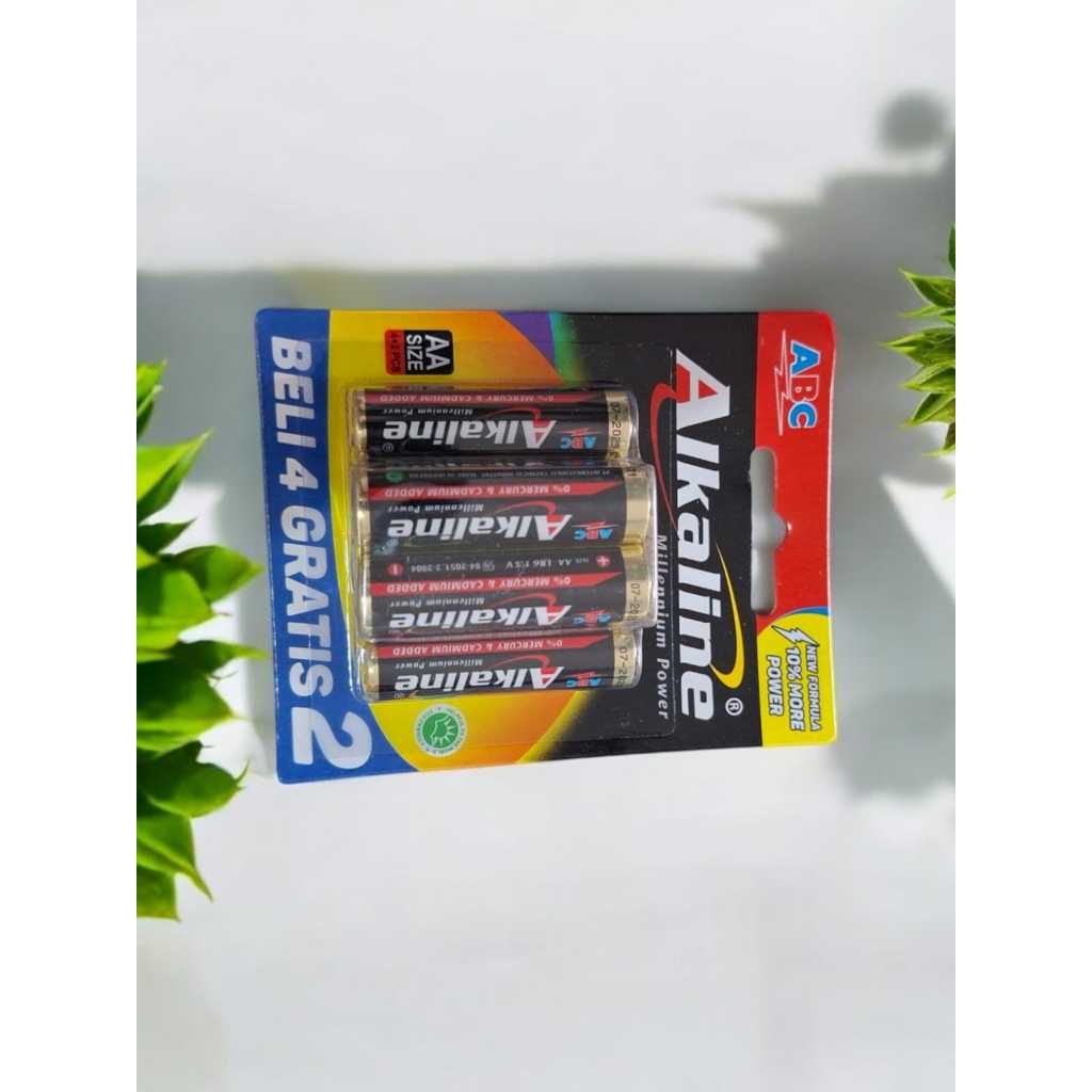 Jual Baterai Alkaline 2A Isi 4+2 Pcs | Shopee Indonesia