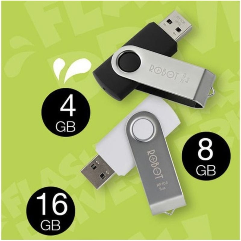 Jual Flashdisk Robot USB Drive 4 8 16 GB Original | Shopee Indonesia
