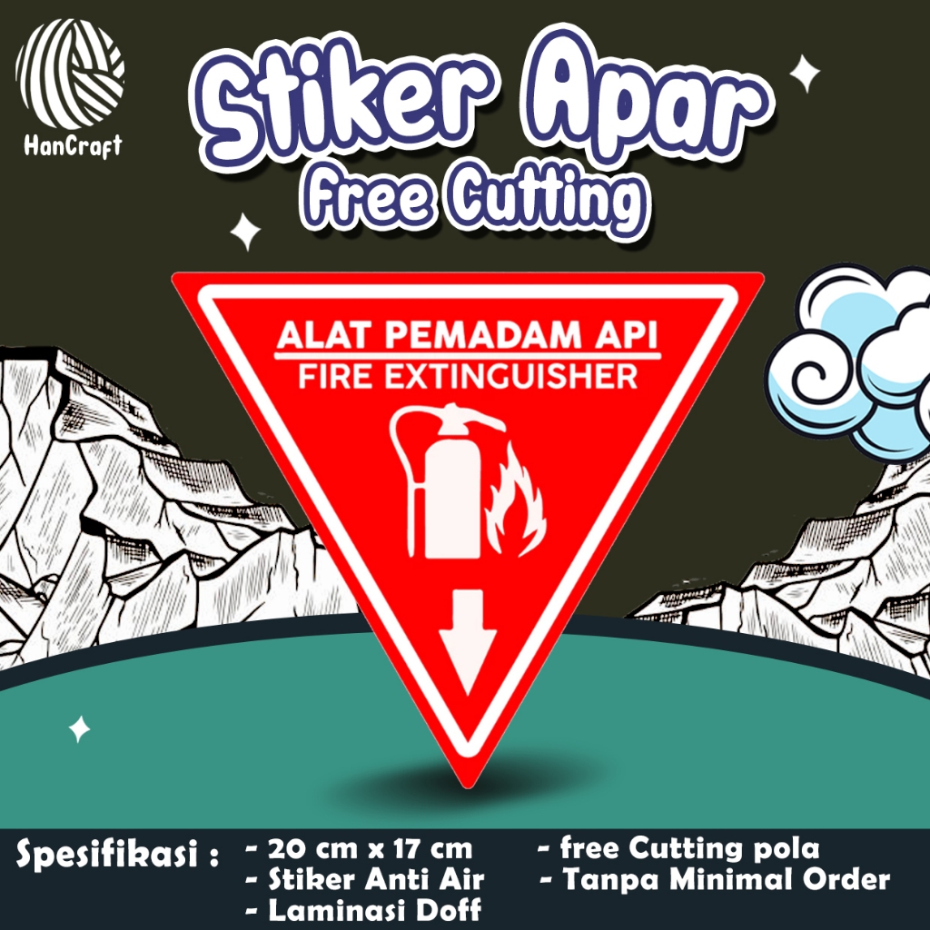 Jual Stiker APAR Satuan Free Laminating dan Cutting | Shopee Indonesia