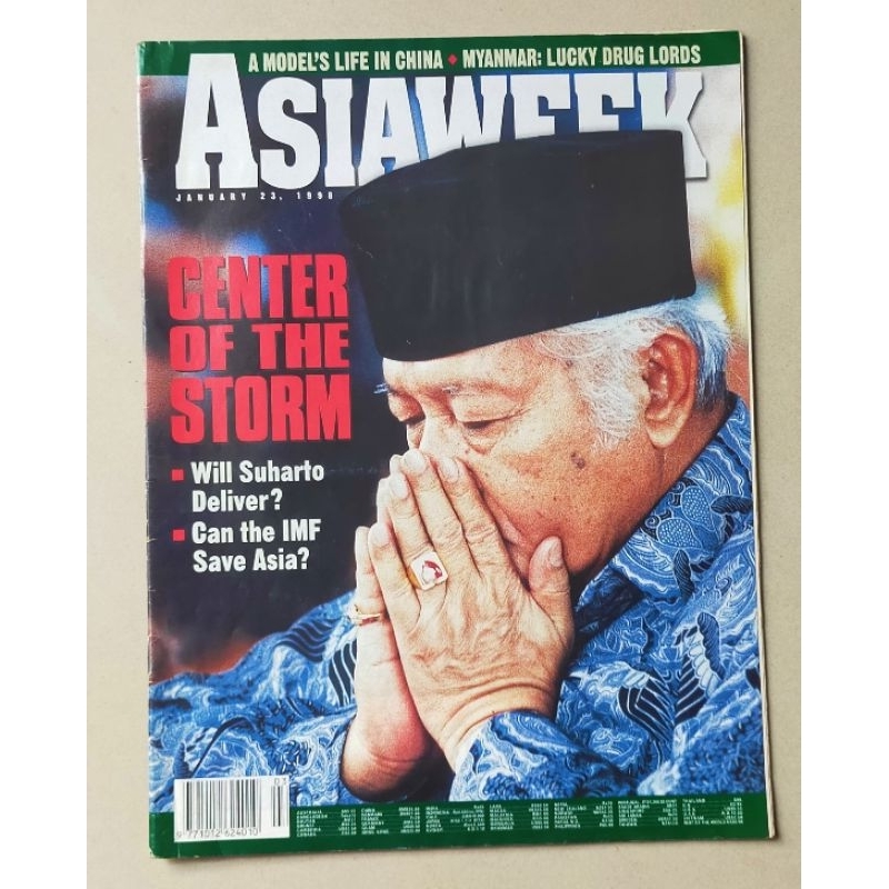 Jual Majalah Asiaweek Magazine 23 January 1998 : Cover Presiden Suharto ...