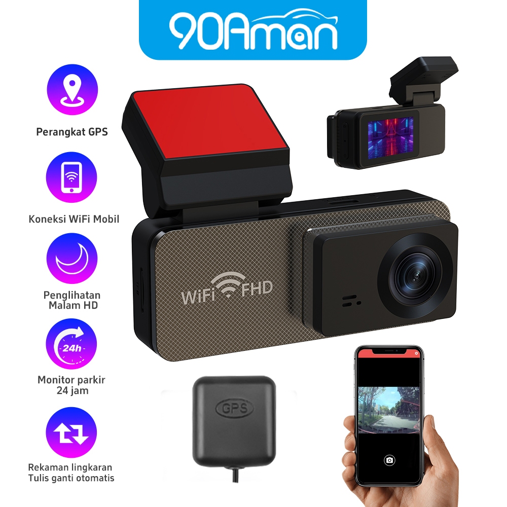 Jual X21A-GPS WIFI dashcam mobil 1080P FHD GPS Tampilan Kecepatan ...