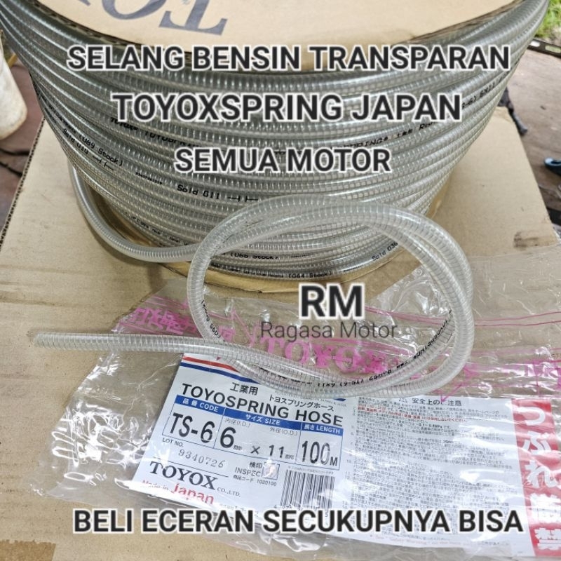 Jual Eceran Selang Bensin Toyox Spring Japan Transparan Toyospring ...