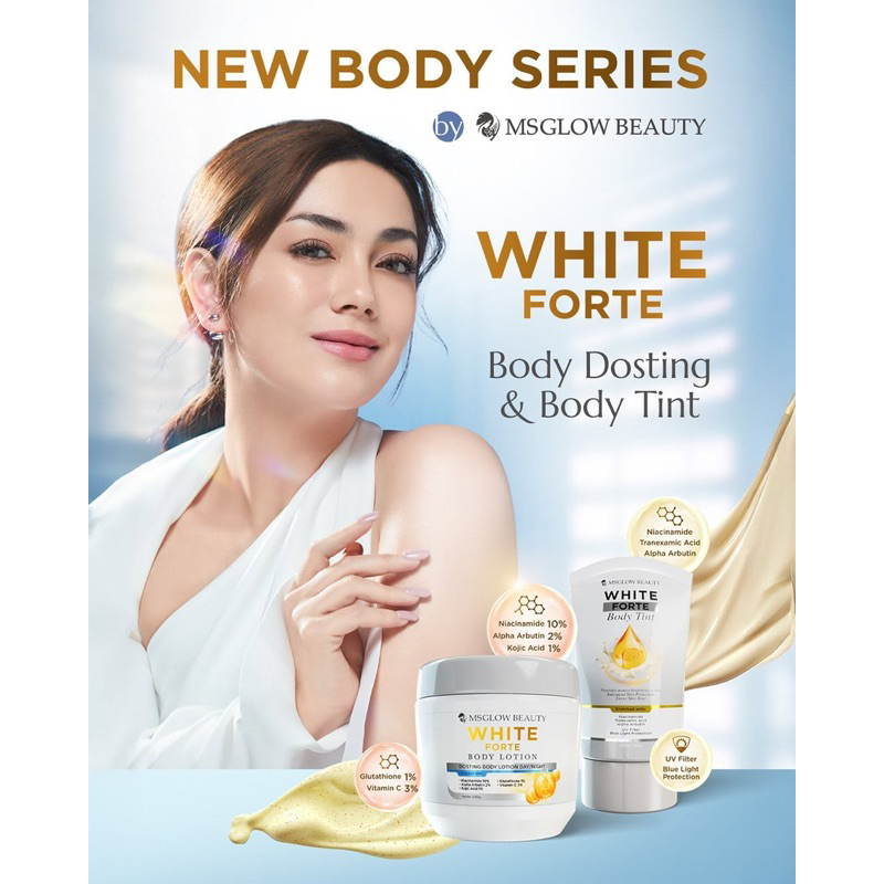 Jual MSGLOW -NEW BODY SERIES (WHITE FORTE BODY DOSTING&BODY TINT ...
