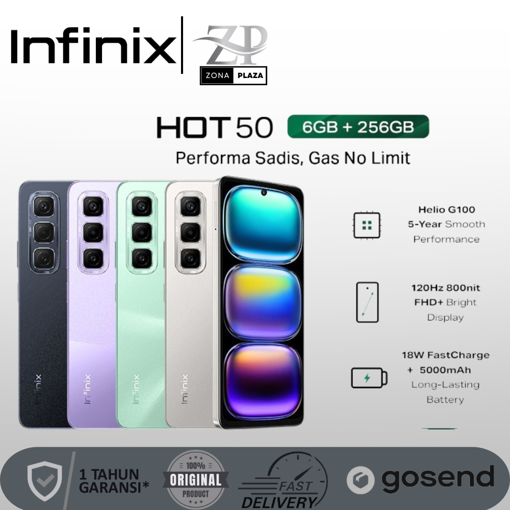 Jual Infinix Hot 50 NFC RAM 6+6GB/256GB Garansi Resmi Infinix | Shopee ...