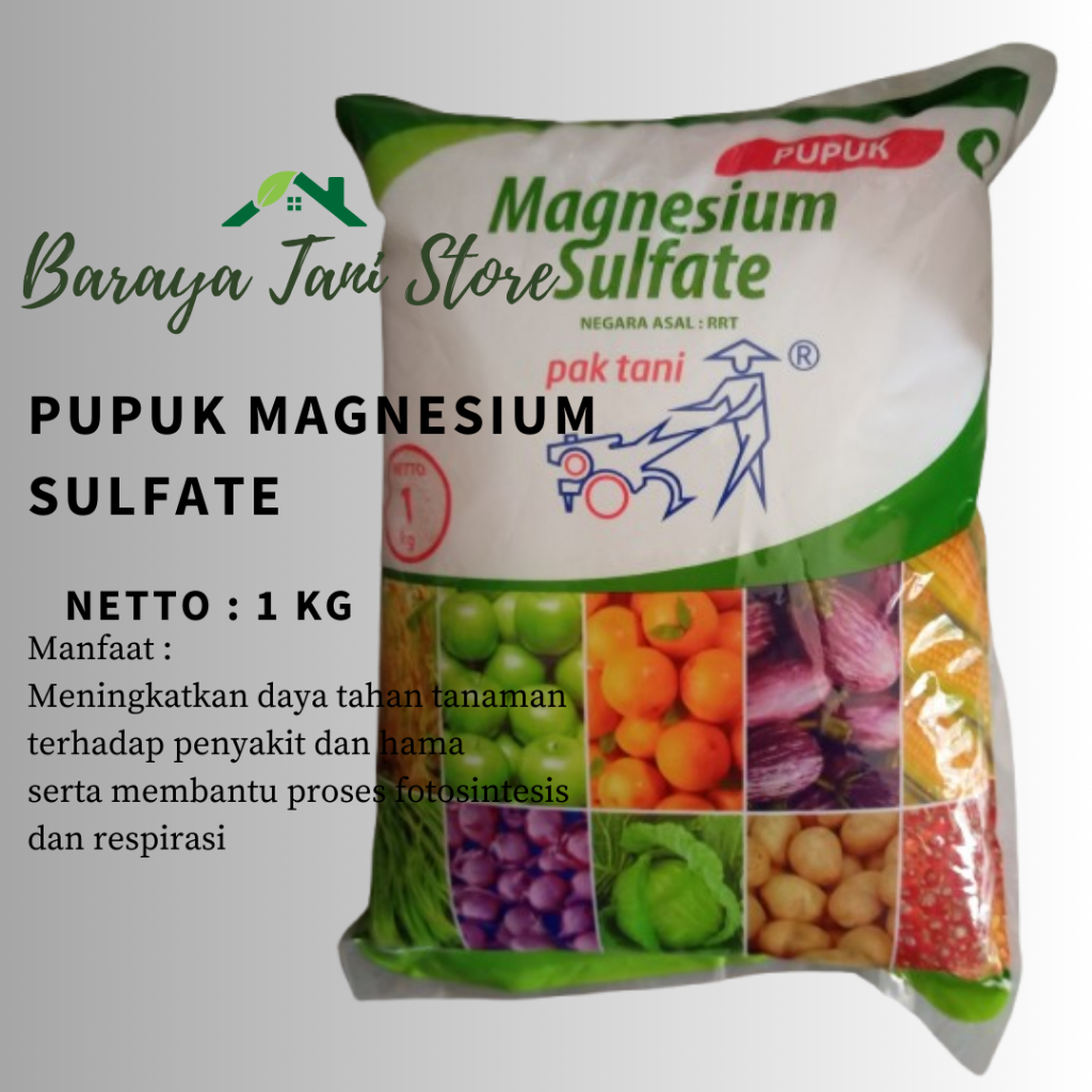 Jual PUPUK MAGNESIUM SULFAT 1 KG KEMASAN PABRIK PAK TANI | Shopee Indonesia