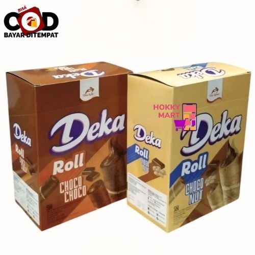 Jual [ HOKKY ] Deka Wafer Roll Dua Kelinci Box Isi 24 x 7gr Choco Nut Choco Choco Snack Cemilan ...