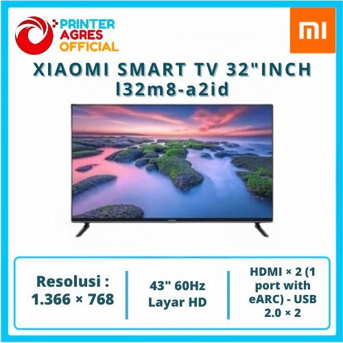 Jual XIAOMI Smart TV XIAOMI L32M8-A2ID 32 A Pro series | 32" inch L32M8A21D 60Hz HD Original ...
