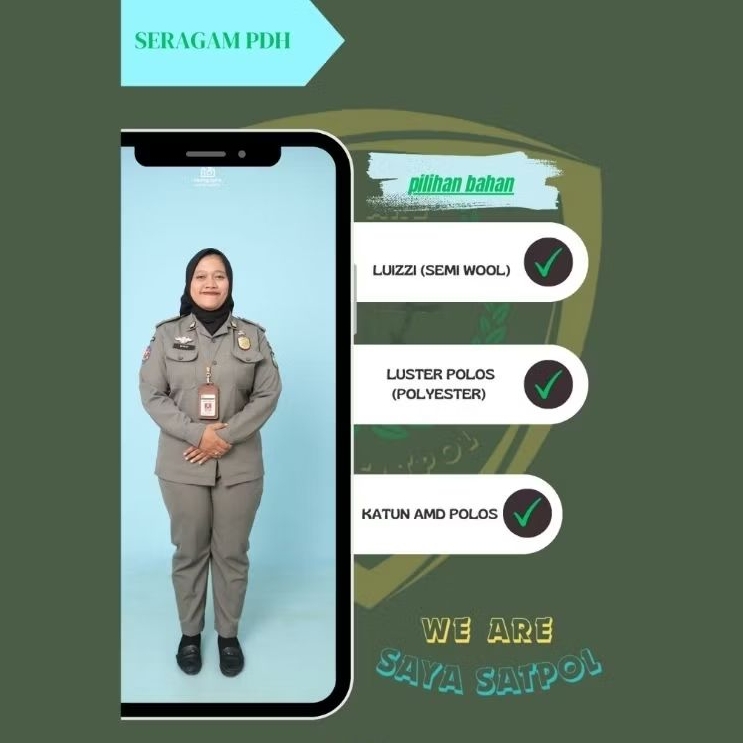 Jual SERAGAM PDH SATPOL PP | Shopee Indonesia