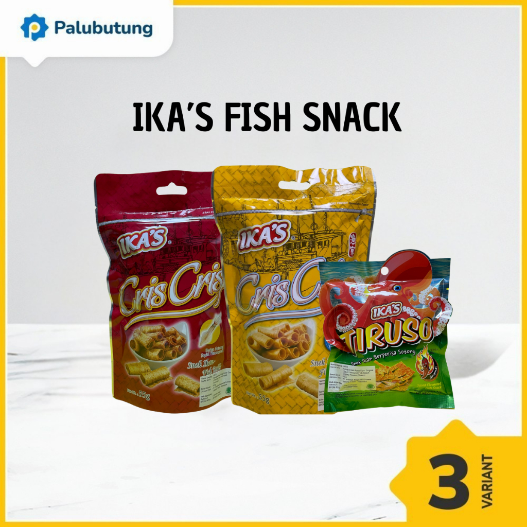 Jual PALUBUTUNG - Ika's Cris Crisp Snack Ikan Fish Roll Rasa Original ...