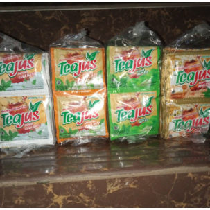 Jual Tea Jus teajus sachet bubuk 7gr 1 pack isi 5 renteng | Shopee ...