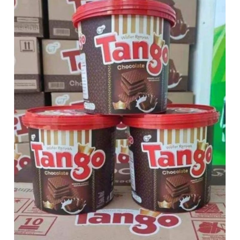 Jual Tango Wafer Cokelat Kemasan Jar/Ember 240gr Harga (1 dus isi 6 jar ...