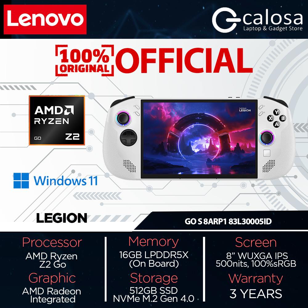 Jual Lenovo Legion GO S 8ARP1 83L30005ID Gaming HandHeld Ryzen Z2 Go ...