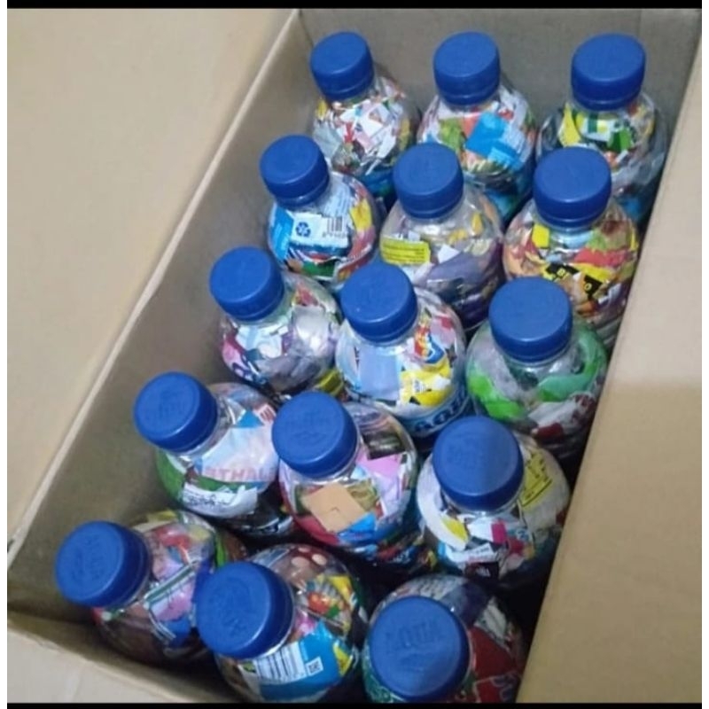 Jual ecobrick botol Aqua ukuran 600 ml | Shopee Indonesia