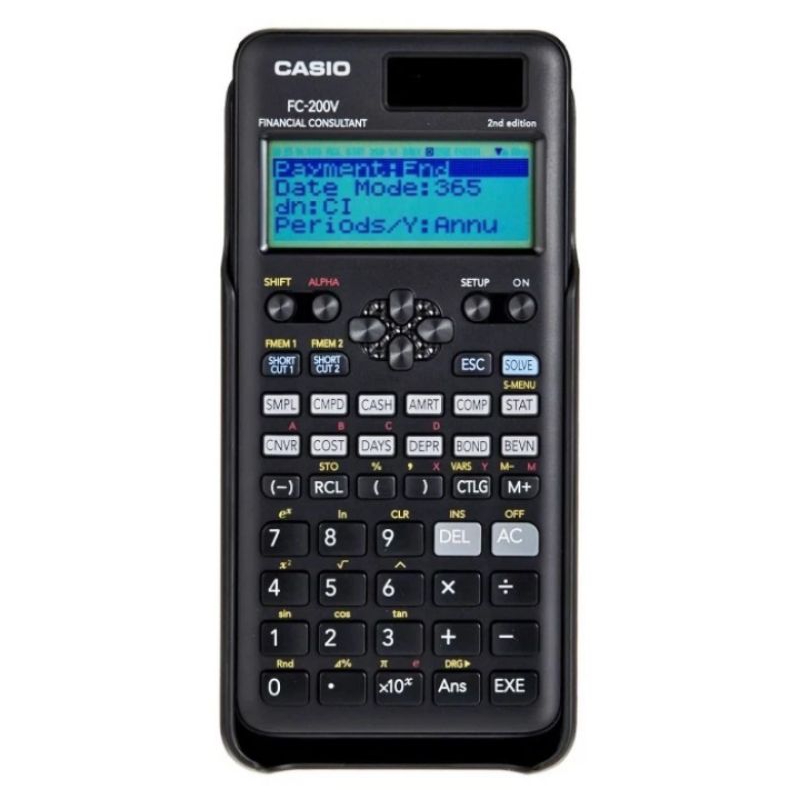 Jual CASIO FC-200V Calculator Financial Keuangan / Kalkulator Financial ...