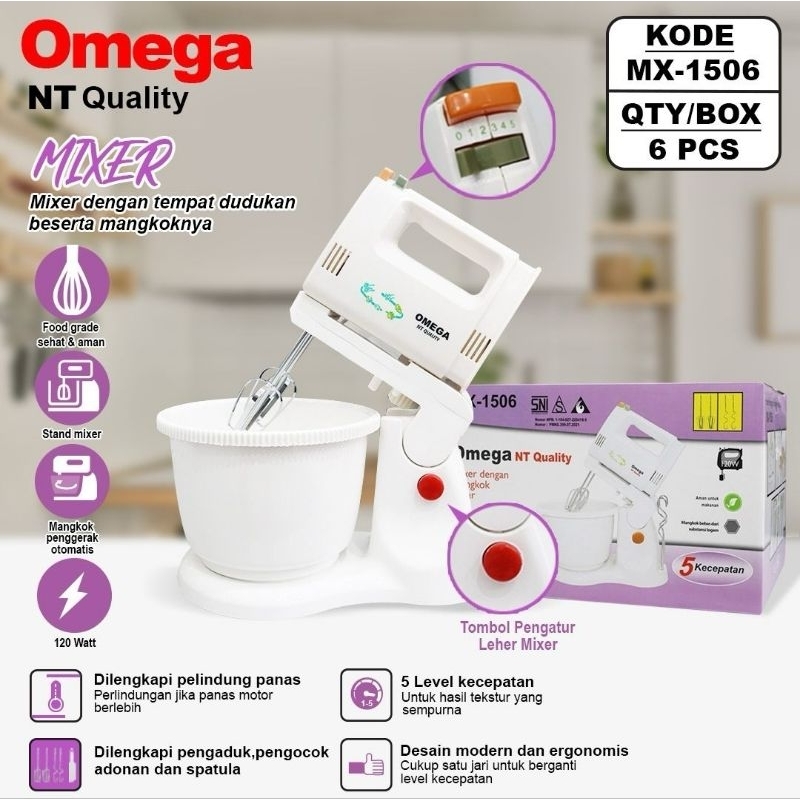 Jual STAND MIXER OMEGA MX 1506 2 LITER | Shopee Indonesia