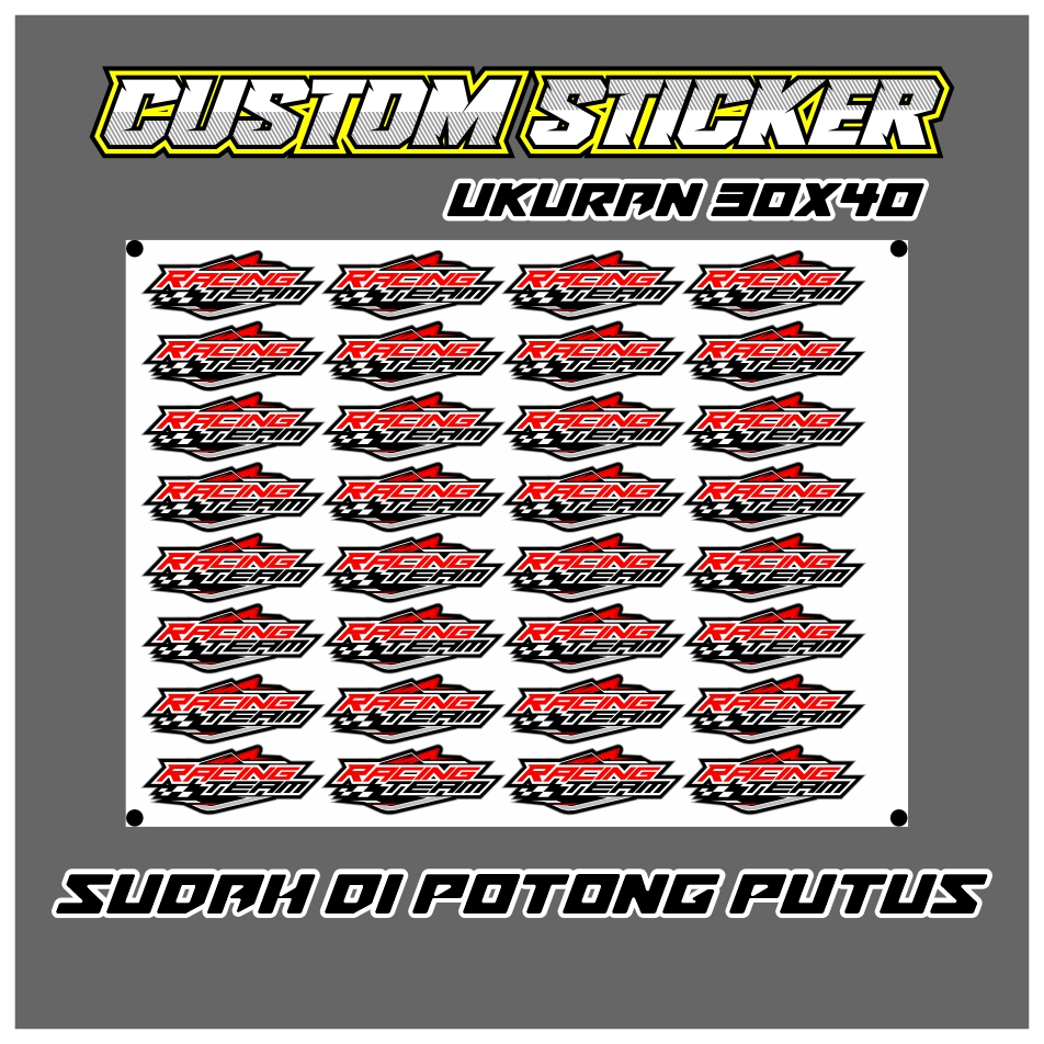 Jual COD Sticker custom ukuran 30x40 ukuran a3 bisa riquest atau custom ...