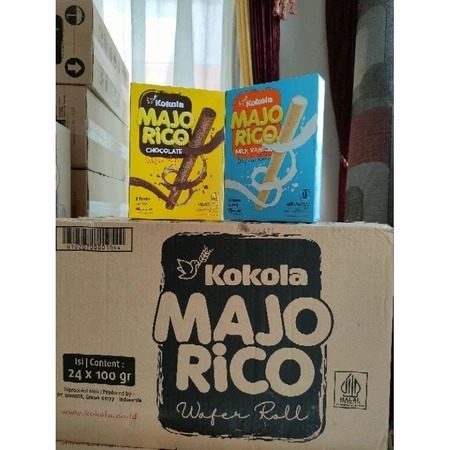 Jual Majorico kokola wafer roll cokelat 1 DUS / KOKOLA MAJO RICO 80 GR ...