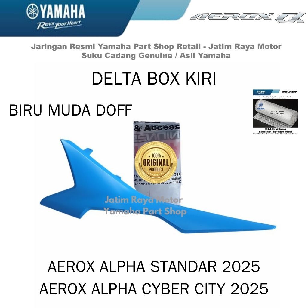 Jual Delta Box Biru Muda Doff Kiri Aerox Alpha Standar Cyber City Mat ...