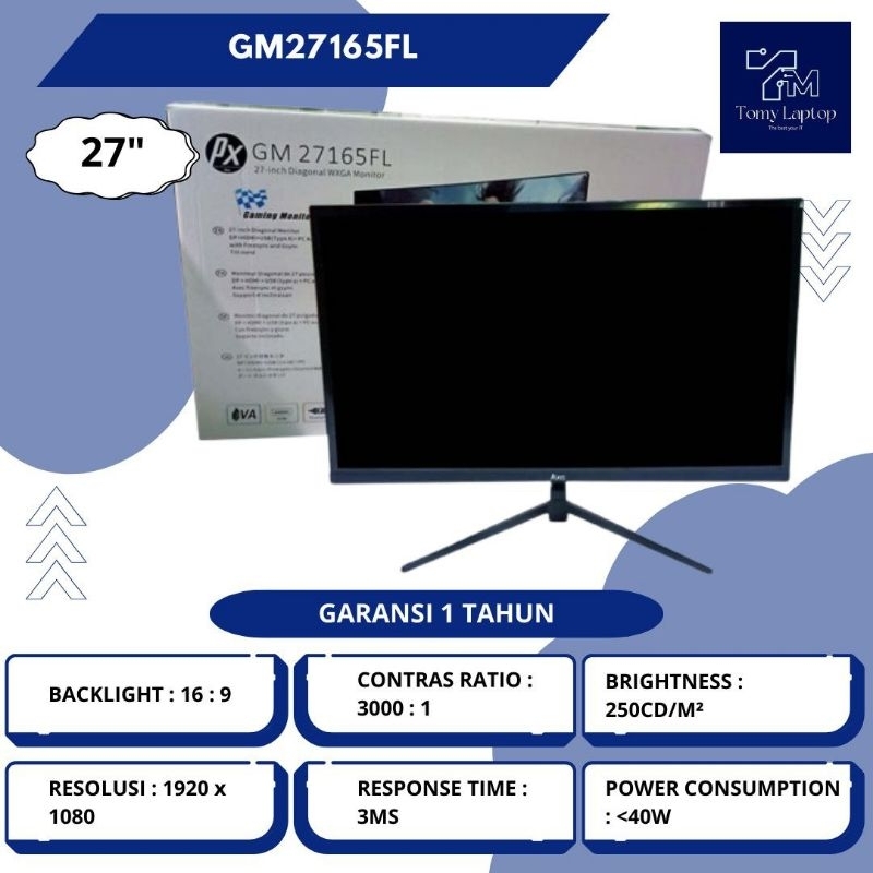 Jual MONITOR PIXEL GM27165FL LAYAR 27INCH FHD 1920×1080 / MONITOR BARU ...