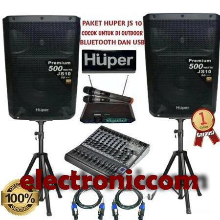 Jual PAKET SOUND SISTEM HUPER JS 10 JS10 UNTUK DI OUTDOOR DAN INDOOR ...