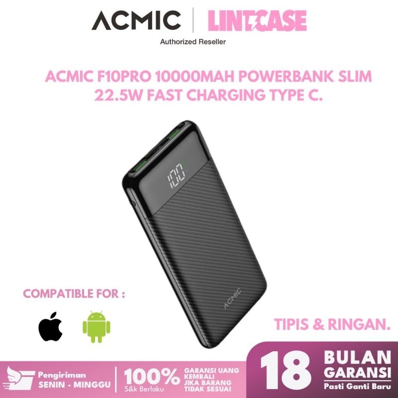 Jual ACMIC F10PRO POWERBANK FastCharging Original | Shopee Indonesia