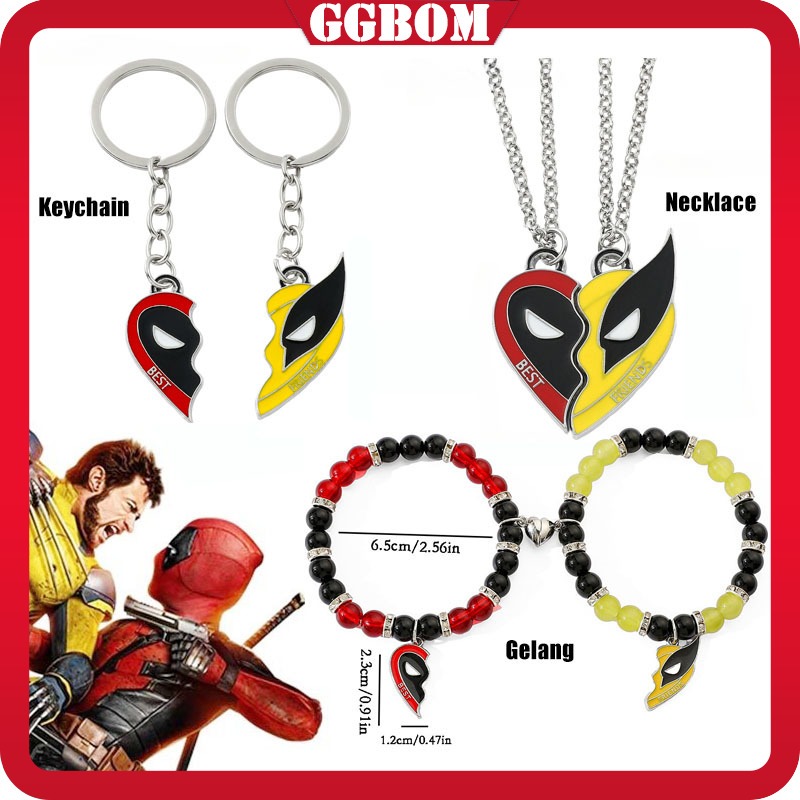 Jual Deadpool Wolverine Best Friend Keychain Matching Gift Couple ...