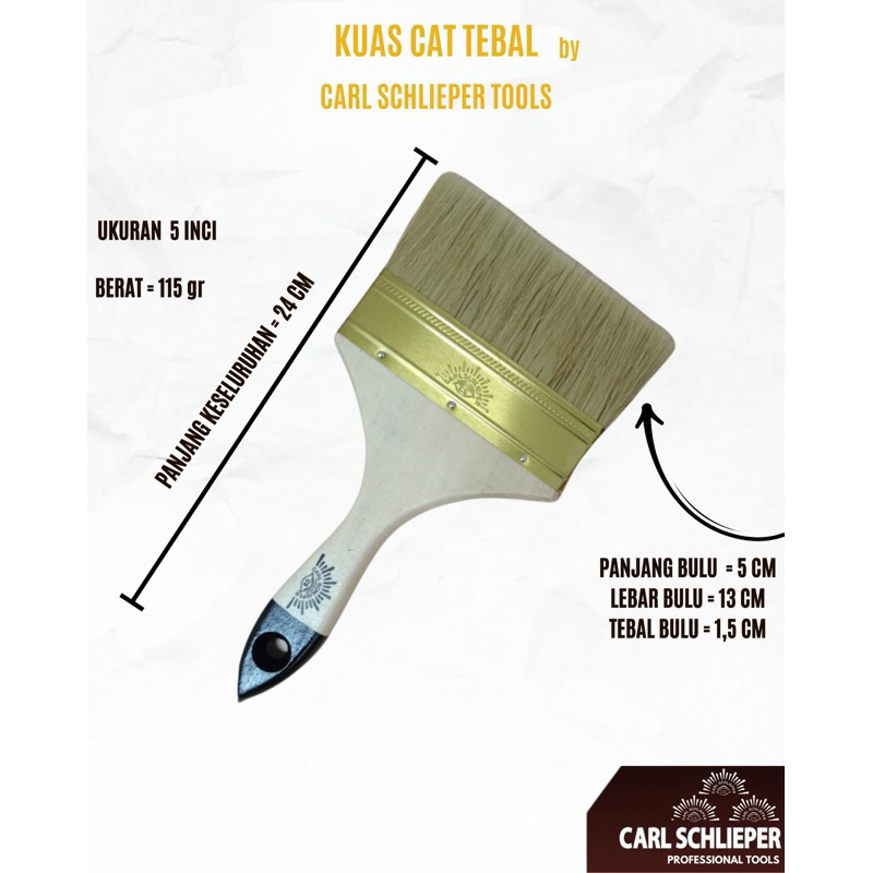 Jual {Per Kotak 12 Pcs} Kuas Cat Tembok Tjap Mata Schlieper Berbagai ...